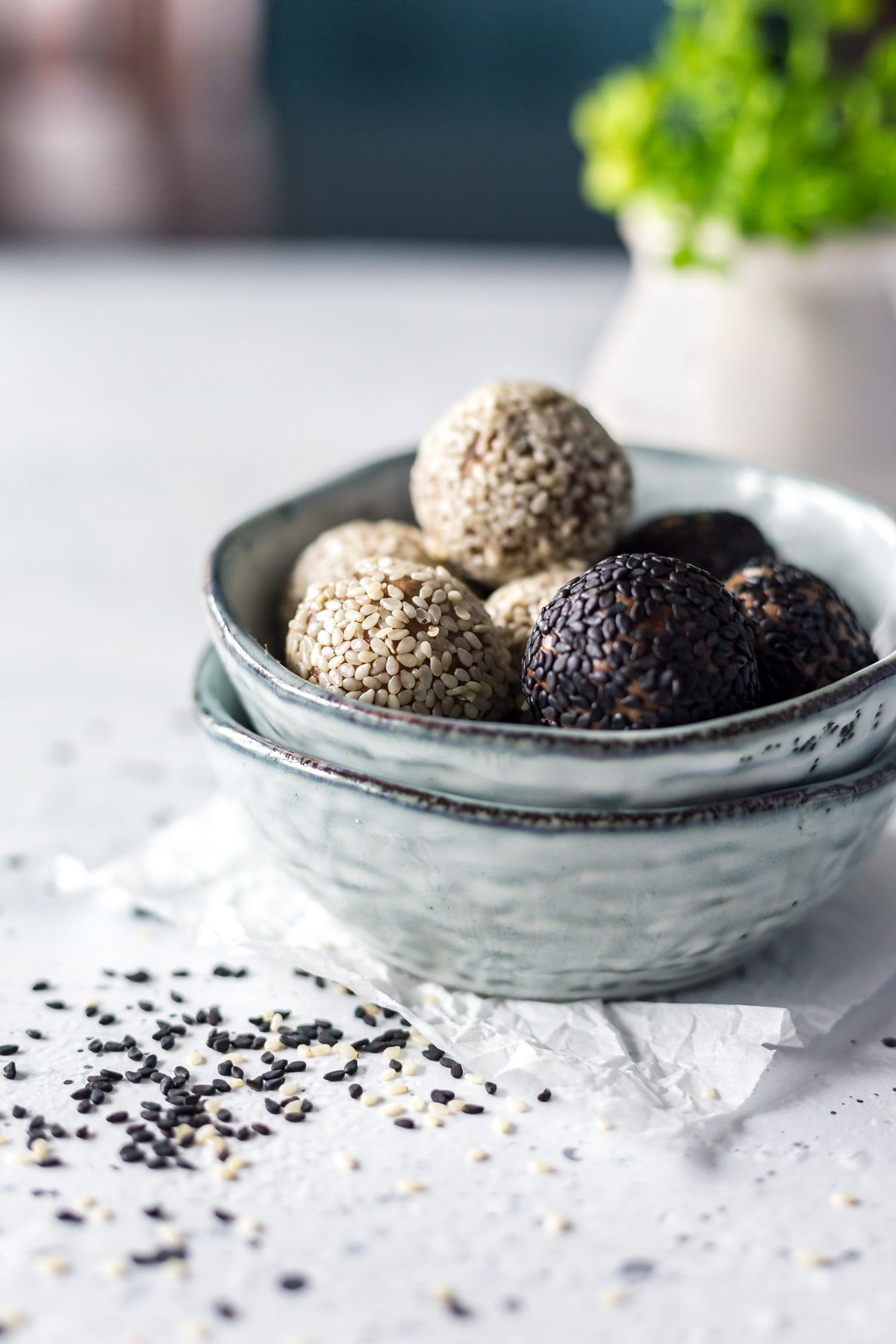 Chocolate Tahini Protein Energy Balls (Raw, Vegan) | Yuri Elkaim